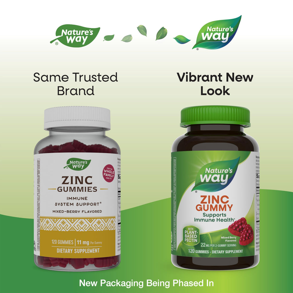 Mixed berry flavour zinc gummies