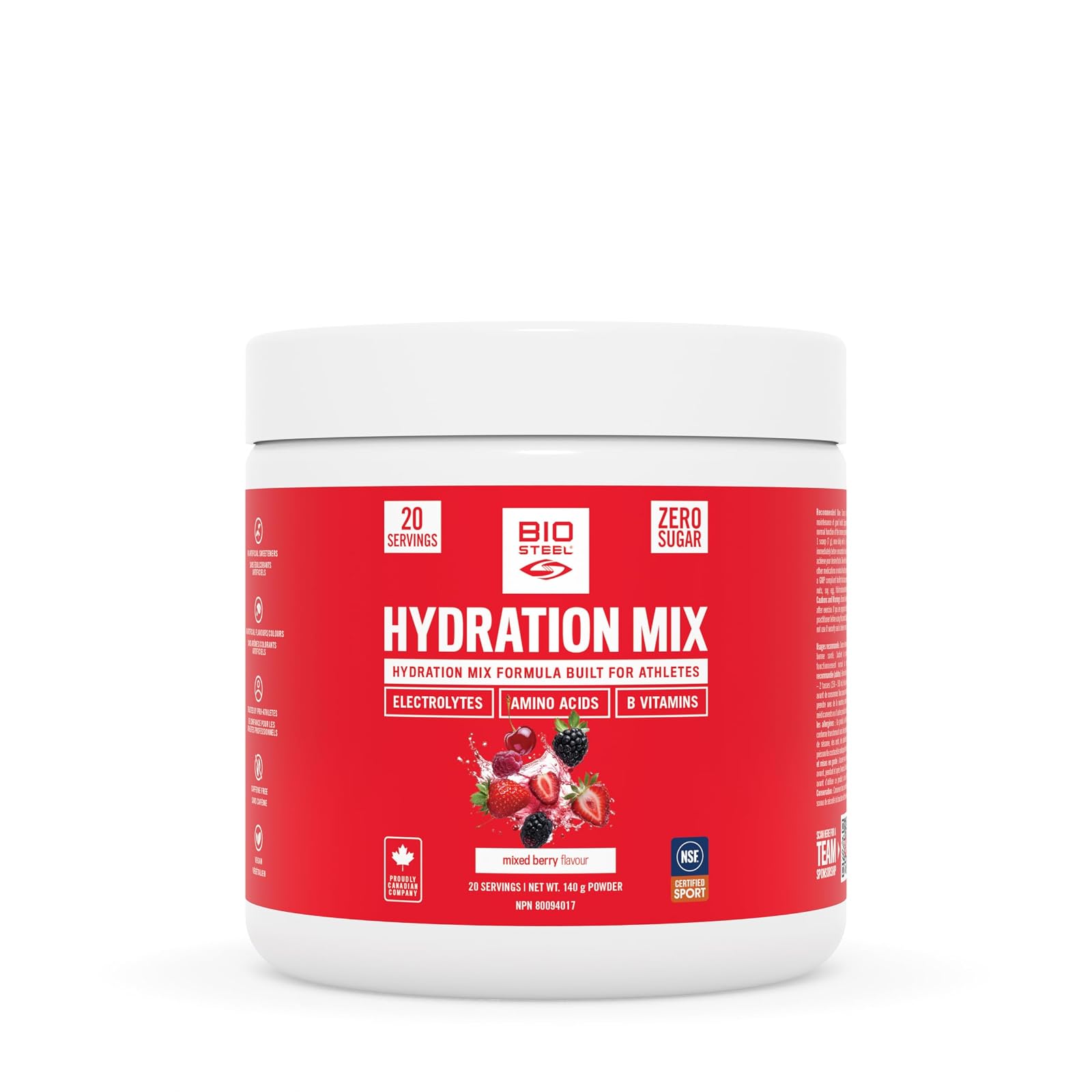 mixed berry hydration mix for athletes