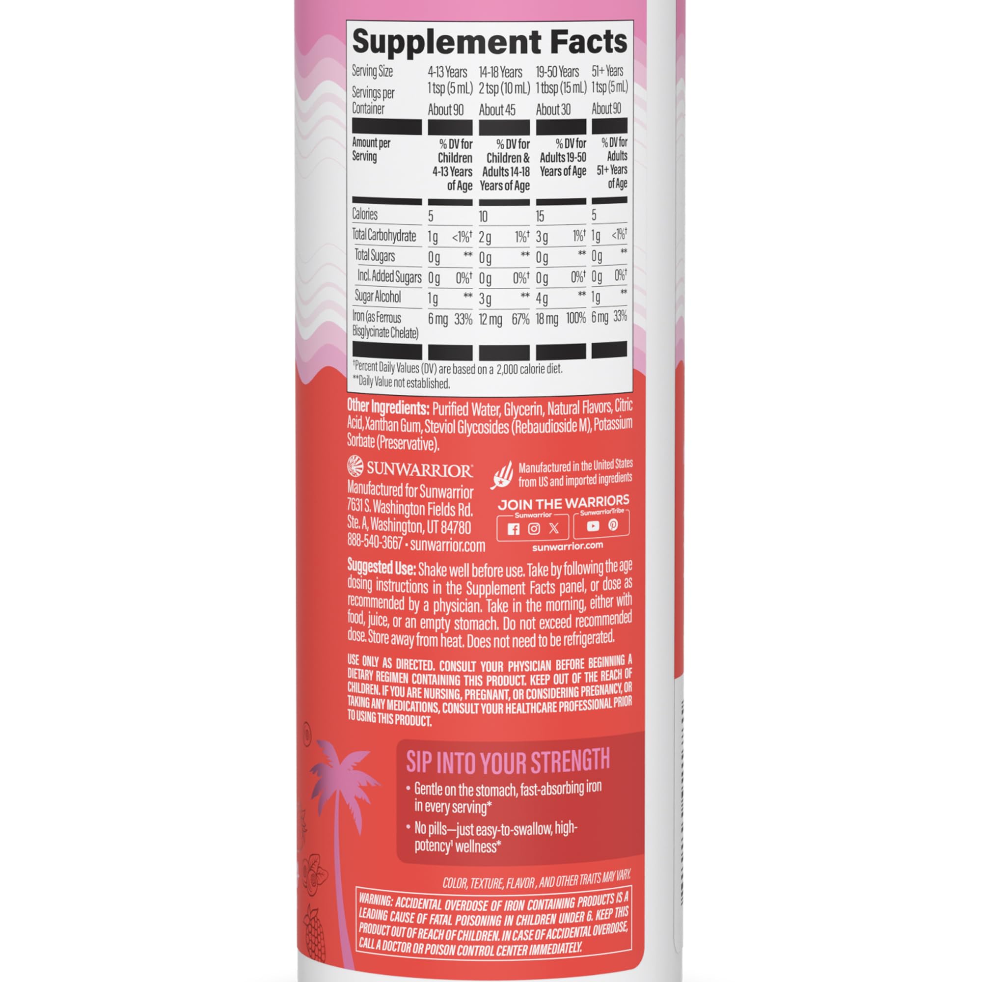 mixed berry iron supplement for immunity