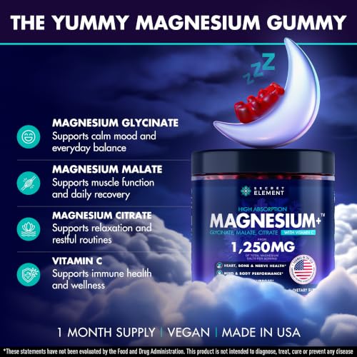 mixed berry magnesium gummies for relaxation