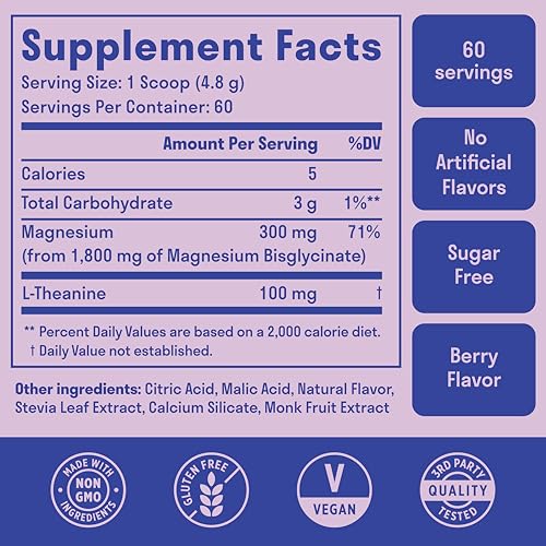 mixed berry magnesium powder for wellness