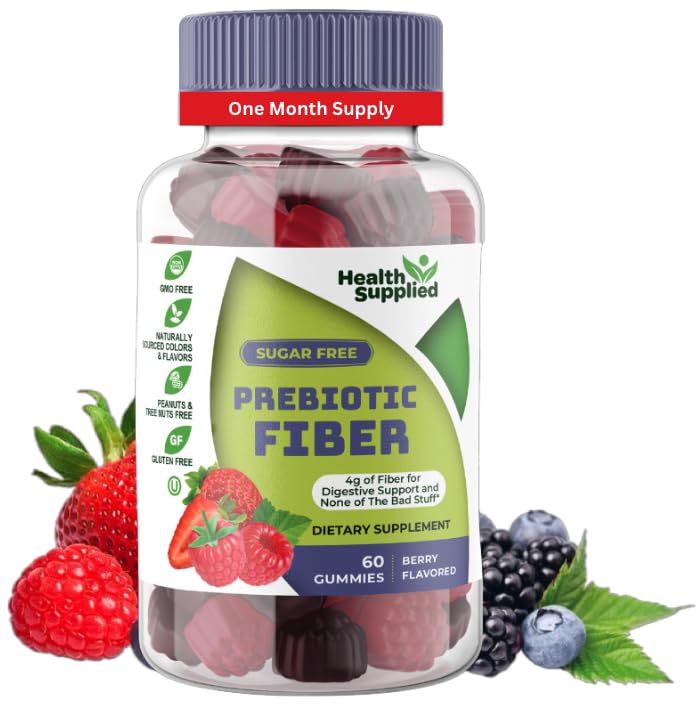 Mixed berry prebiotic fiber gummies
