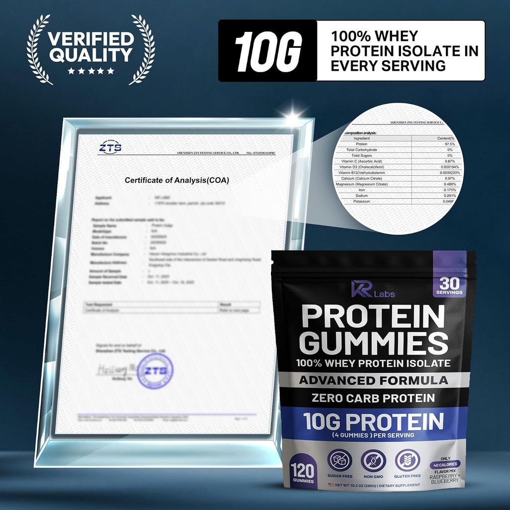 mixed berry protein gummies
