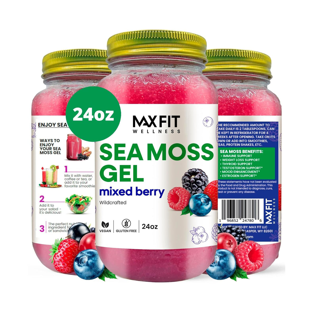 mixed berry sea moss gel benefits
