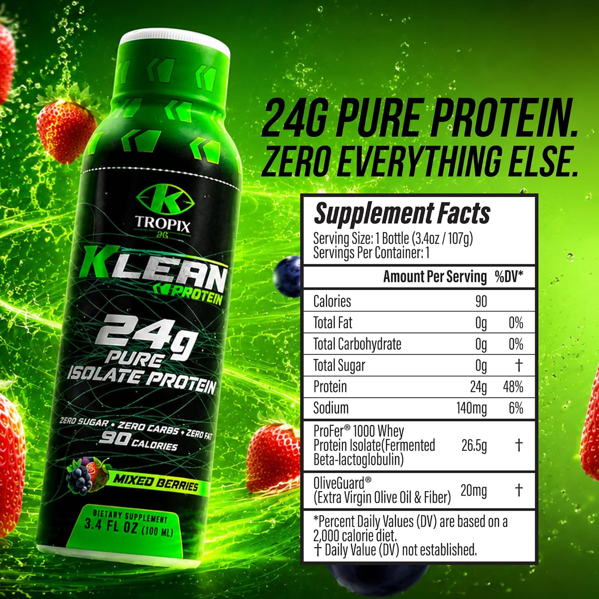 Mixed Berry whey isolate protein