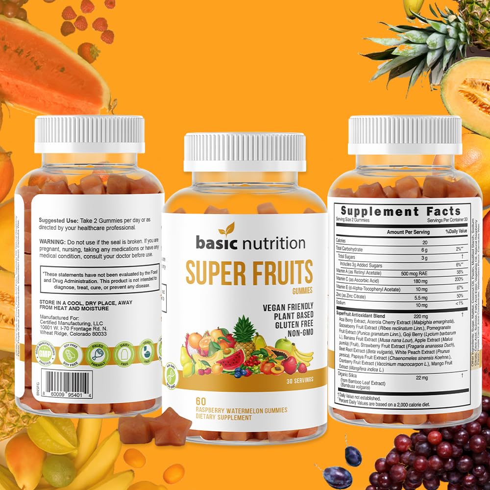 mixed fruit blend vitamin supplements