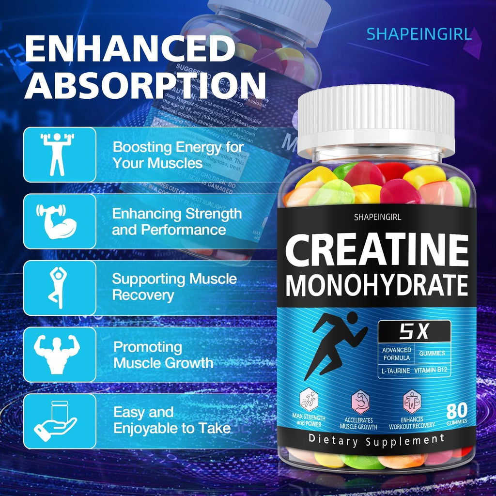 mixed fruit creatine gummies for energy