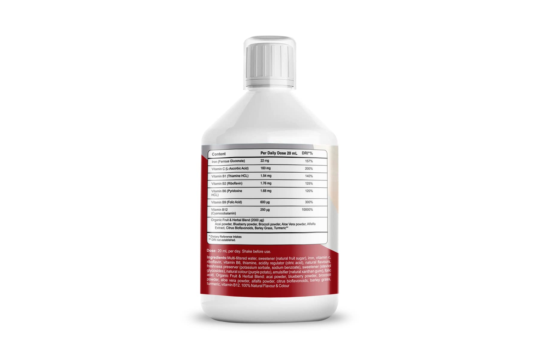 mixed fruit flavor iron boost