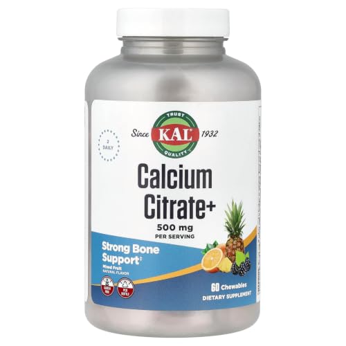 Mixed fruit flavour calcium supplement for kids