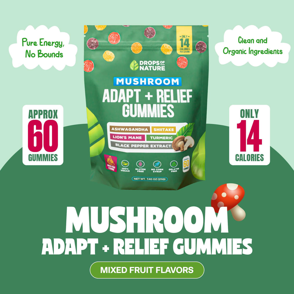 mixed fruit mushroom gummies benefits