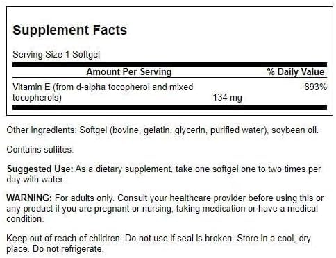 Mixed tocopherols vitamin E antioxidant support