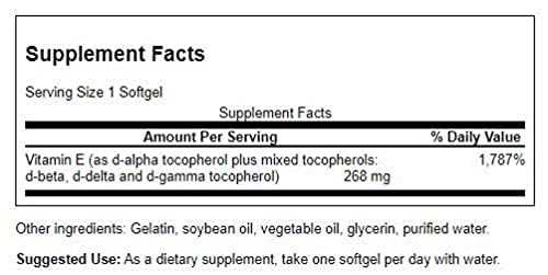 Mixed tocopherols vitamin E antioxidant support