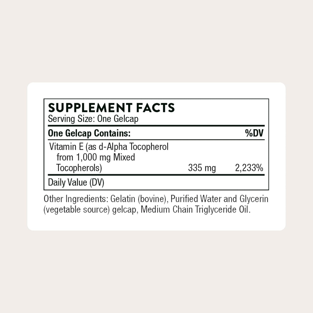 Mixed tocopherols vitamin E benefits