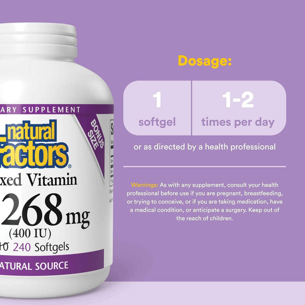 mixed vitamin e antioxidant support