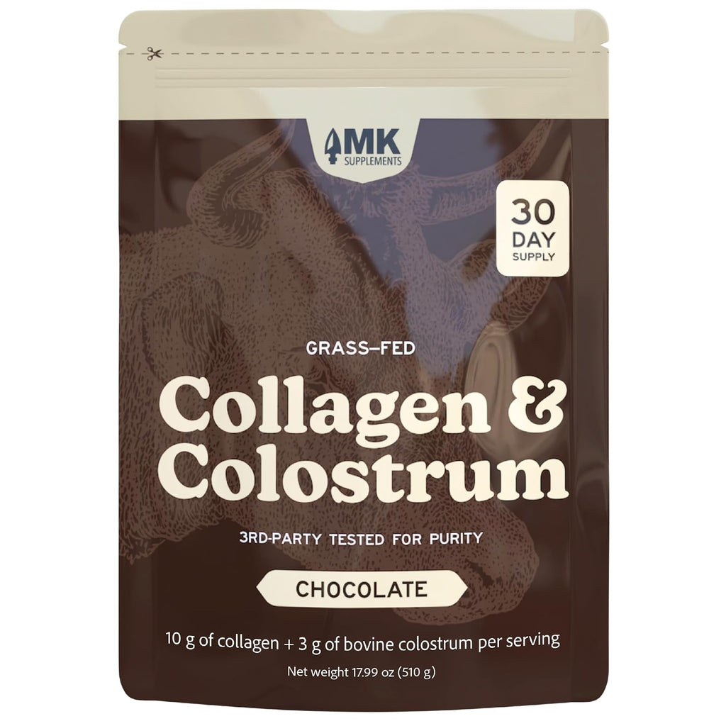 MK Supplements chocolate collagen powder