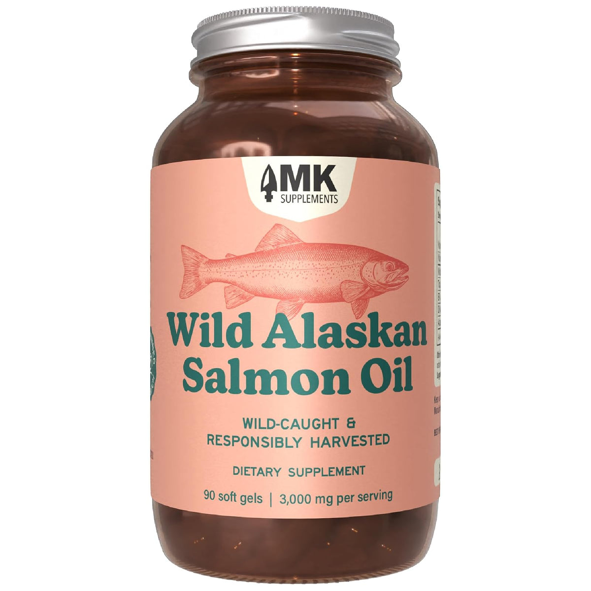 MK Supplements salmon oil capsules