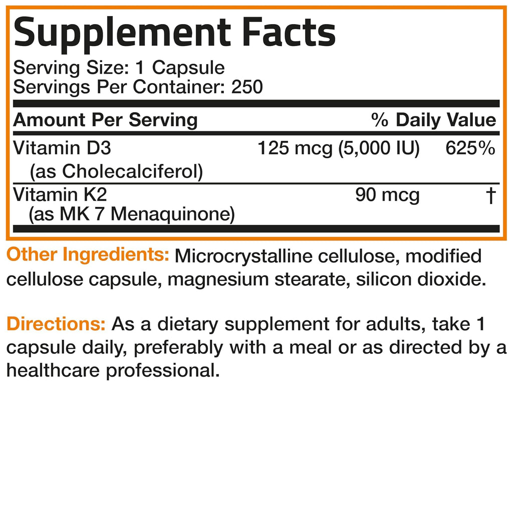 MK7 vitamin D3 for wellness