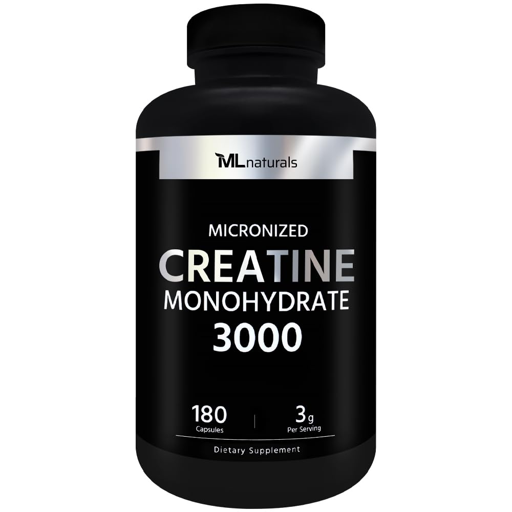ML Naturals creatine monohydrate capsules