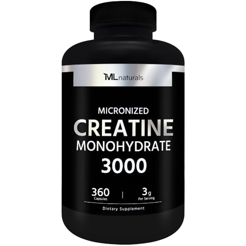 ML Naturals creatine monohydrate capsules