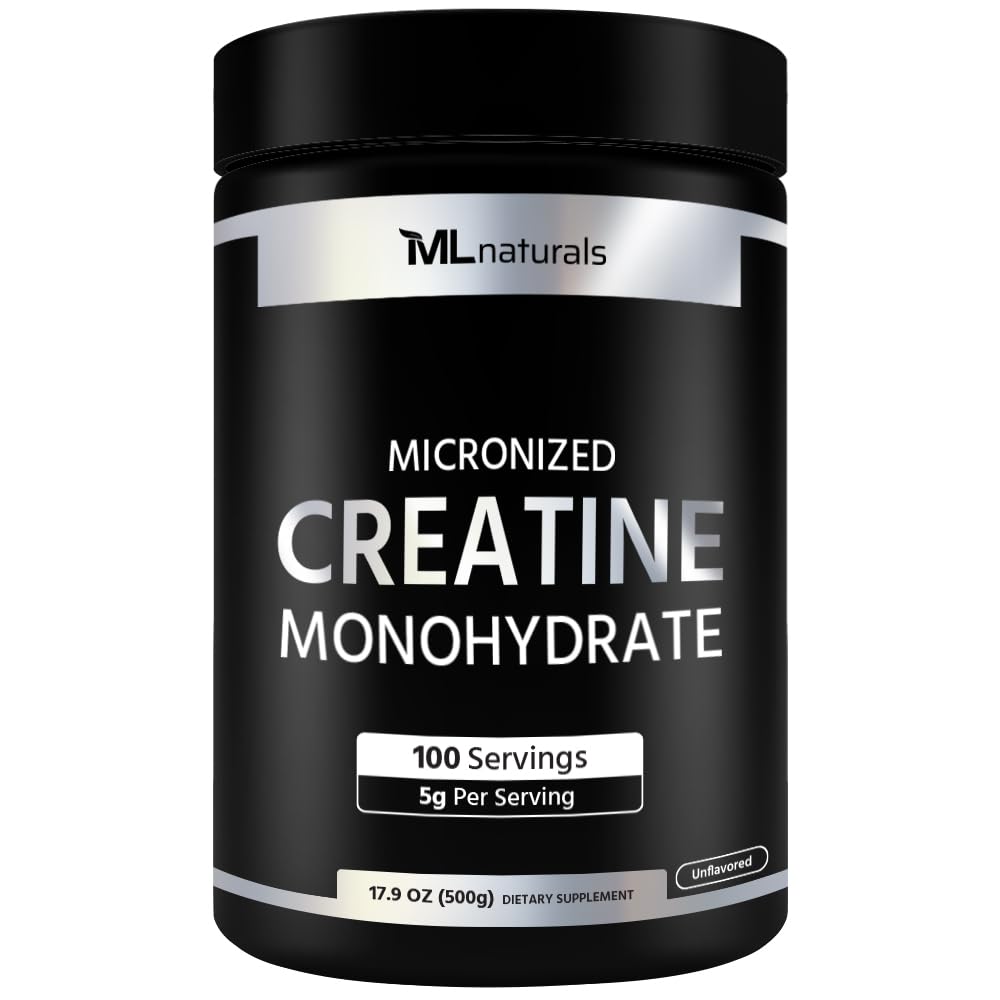 ML Naturals creatine monohydrate powder