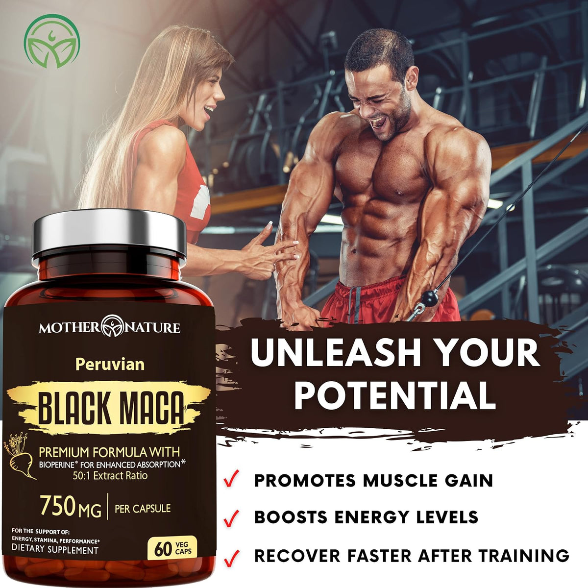 MNO Maca capsules for men's health