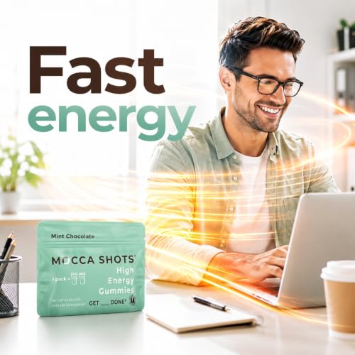 Mocca Shots caffeine gummies for athletes