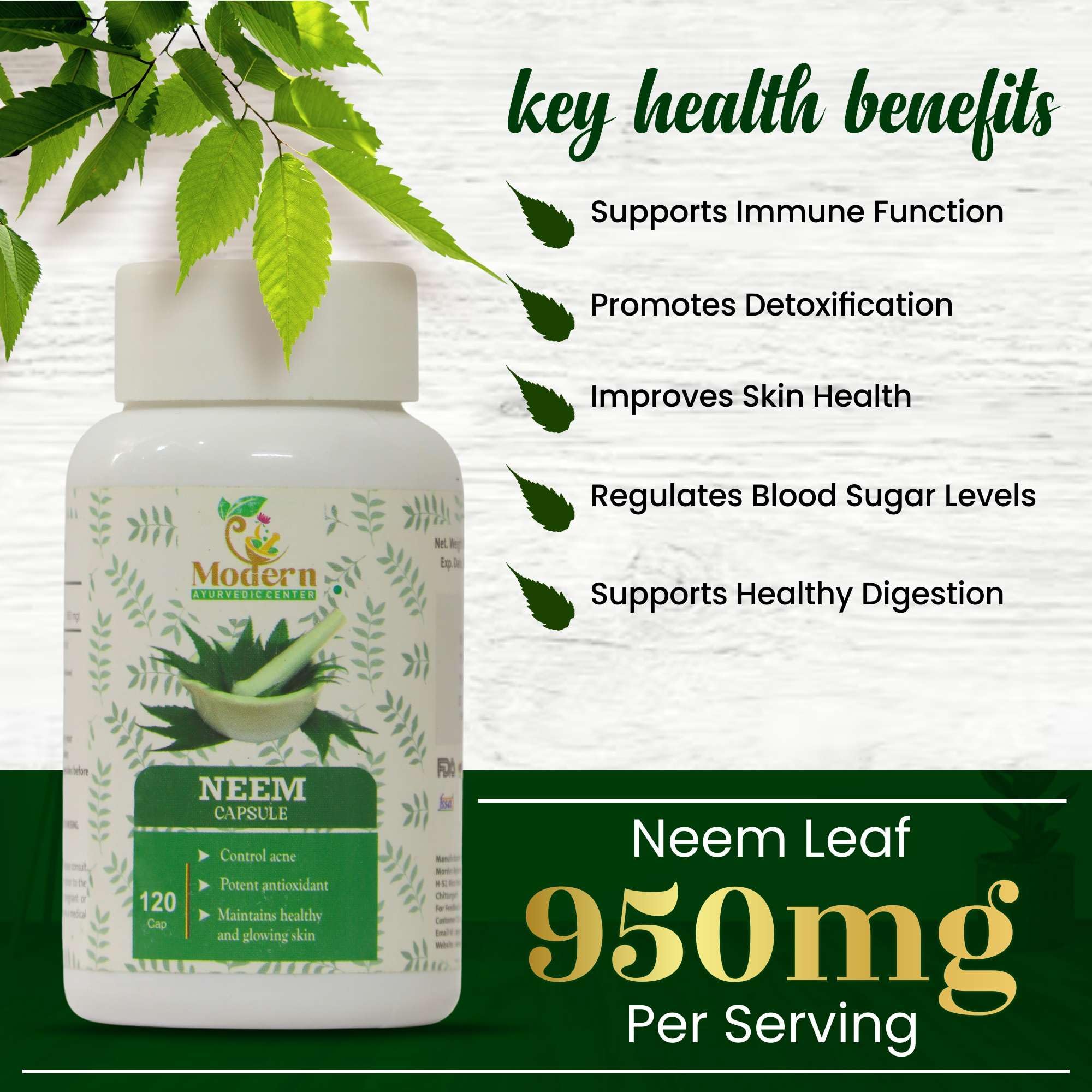 modern ayurvedic neem health benefits