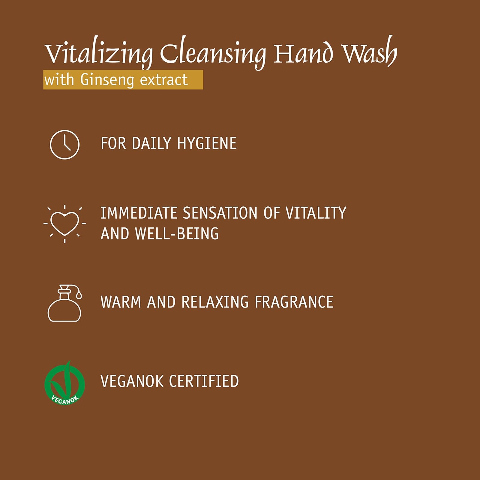 Moisturising ginseng hand wash formula