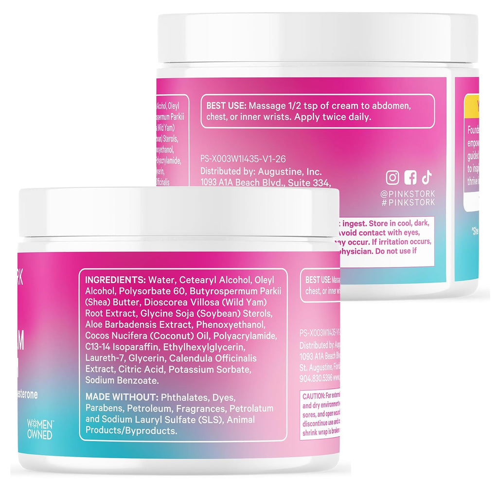 Moisturizing cream for menopause support