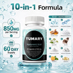 Moisturizing hyaluronic acid supplement