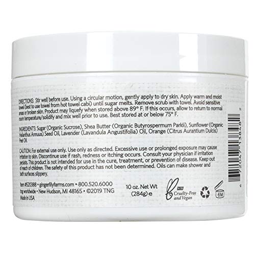 moisturizing lavender sugar scrub