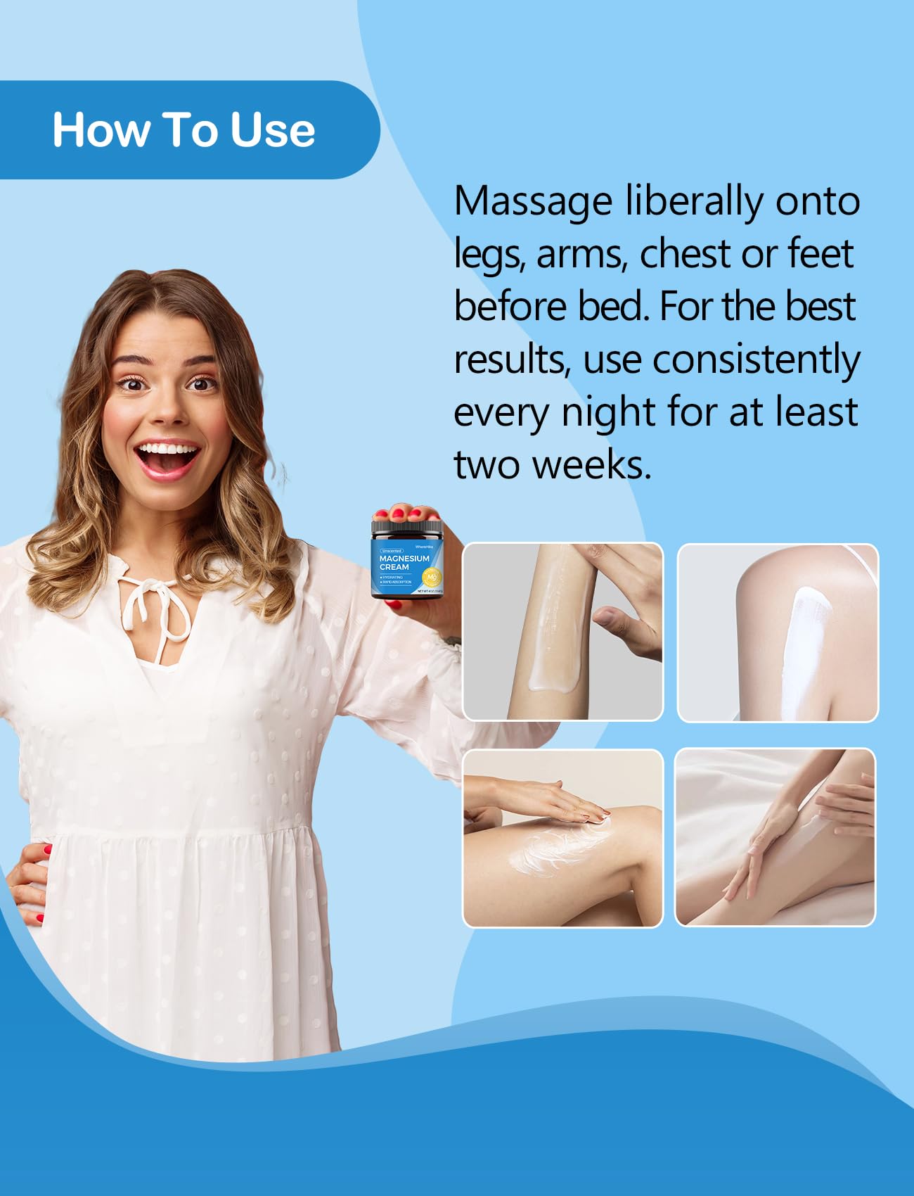 moisturizing magnesium cream for all skin types