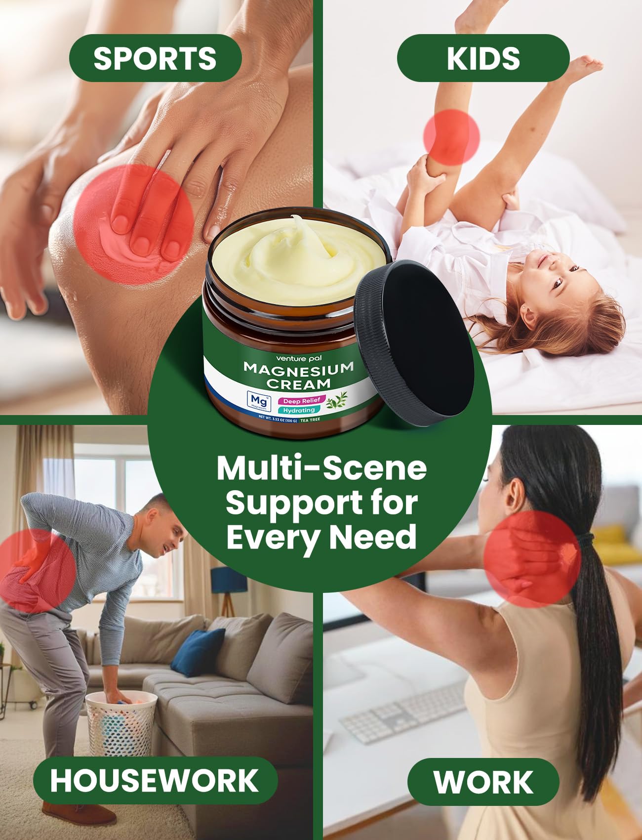 moisturizing magnesium cream with coconut oil