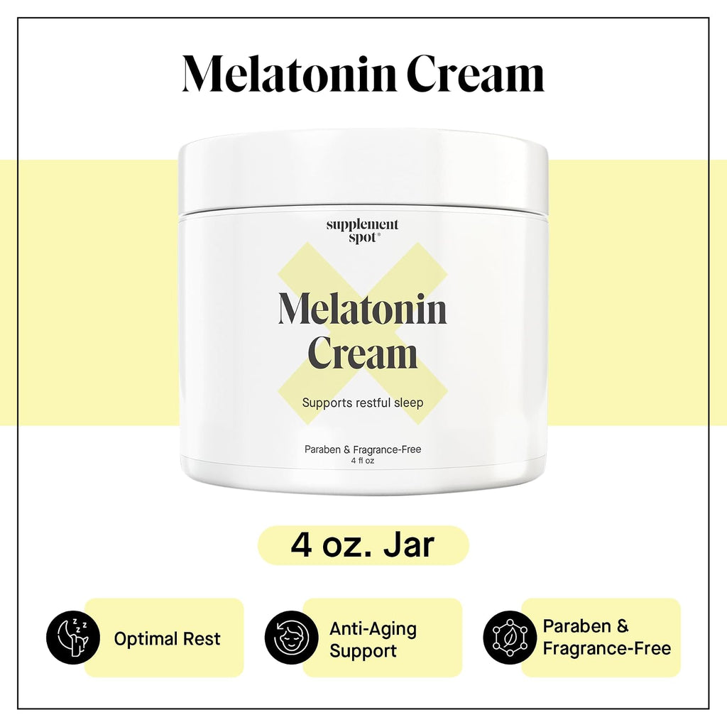 Moisturizing melatonin cream for better sleep