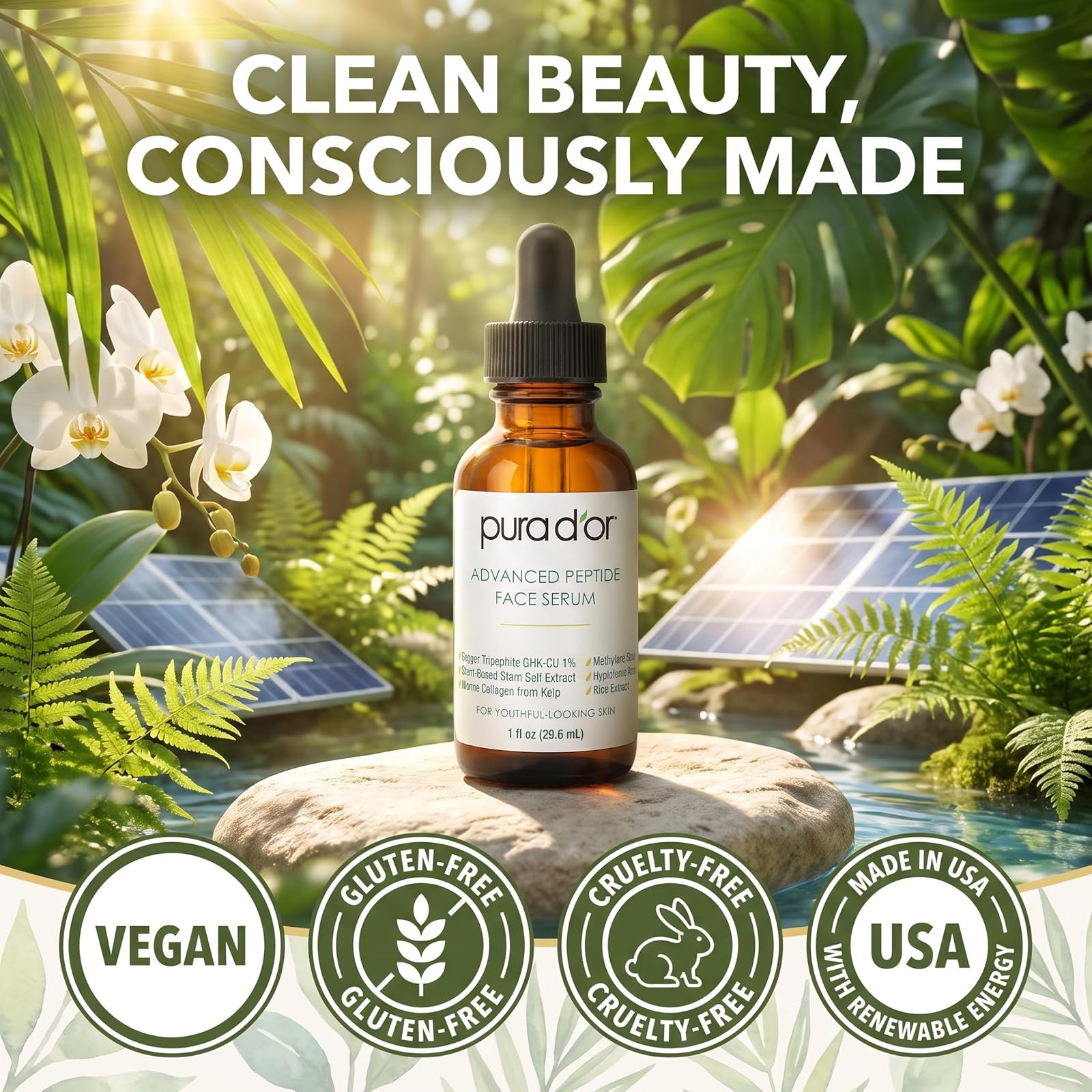 Moisturizing serum with hyaluronic acid