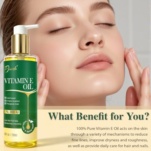 Moisturizing vitamin E oil solution
