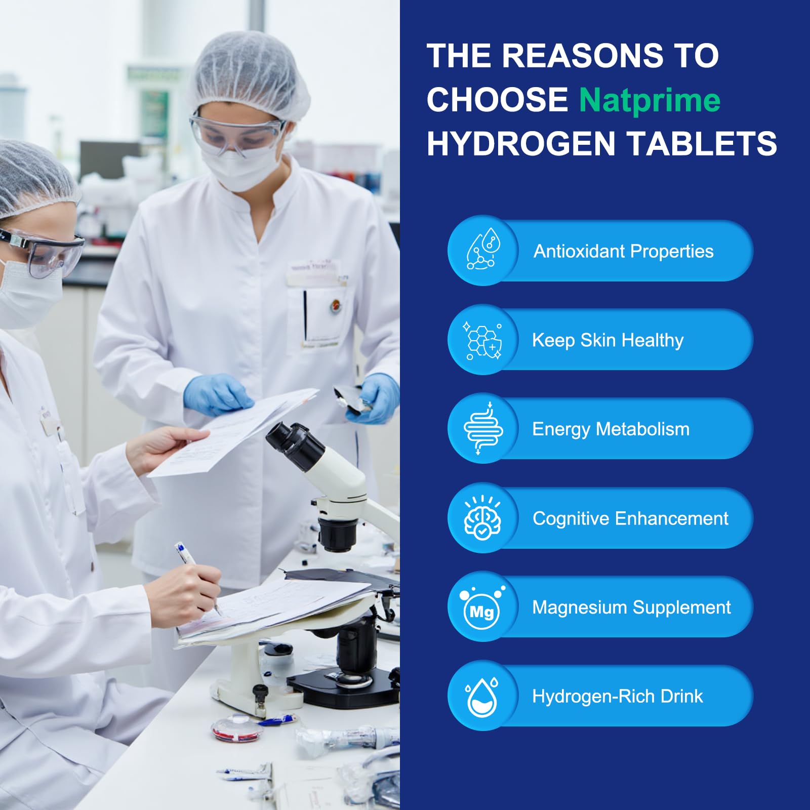 Molecular H2 wellness supplement