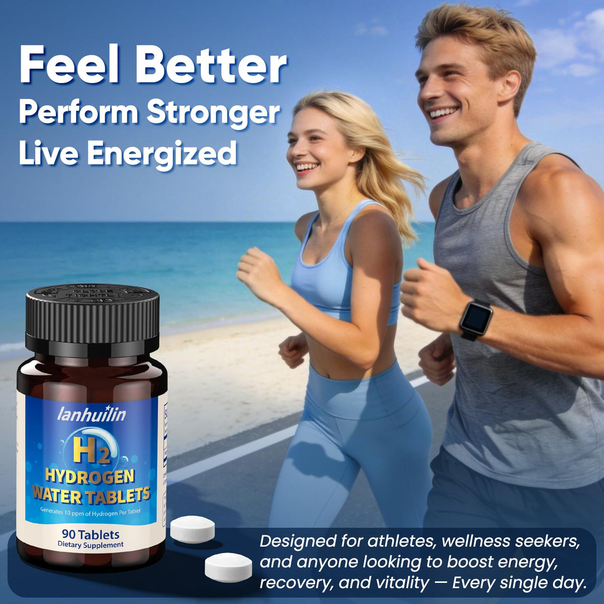 Molecular hydrogen antioxidant support