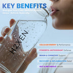 Molecular hydrogen for enhanced hydration
