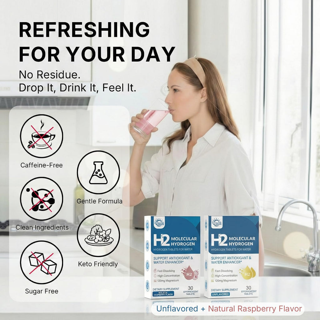 Molecular hydrogen H2 for wellness