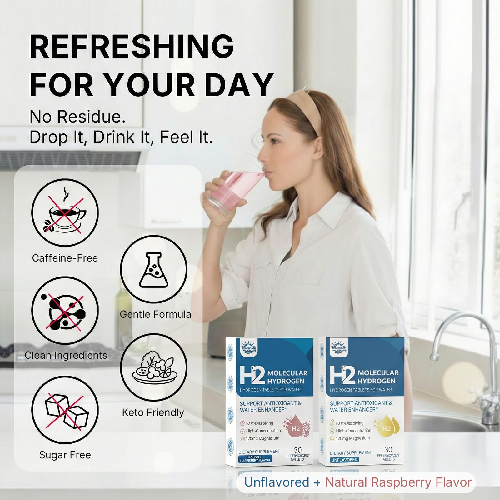 Molecular hydrogen H2 for wellness