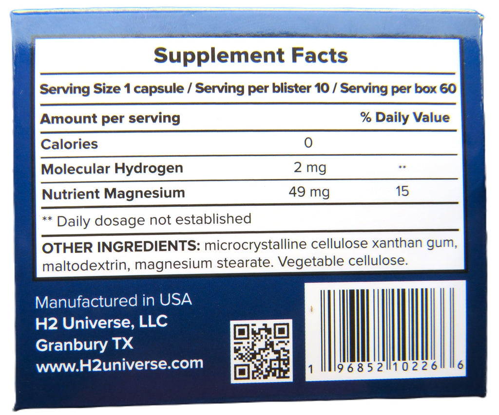 molecular hydrogen health supplements