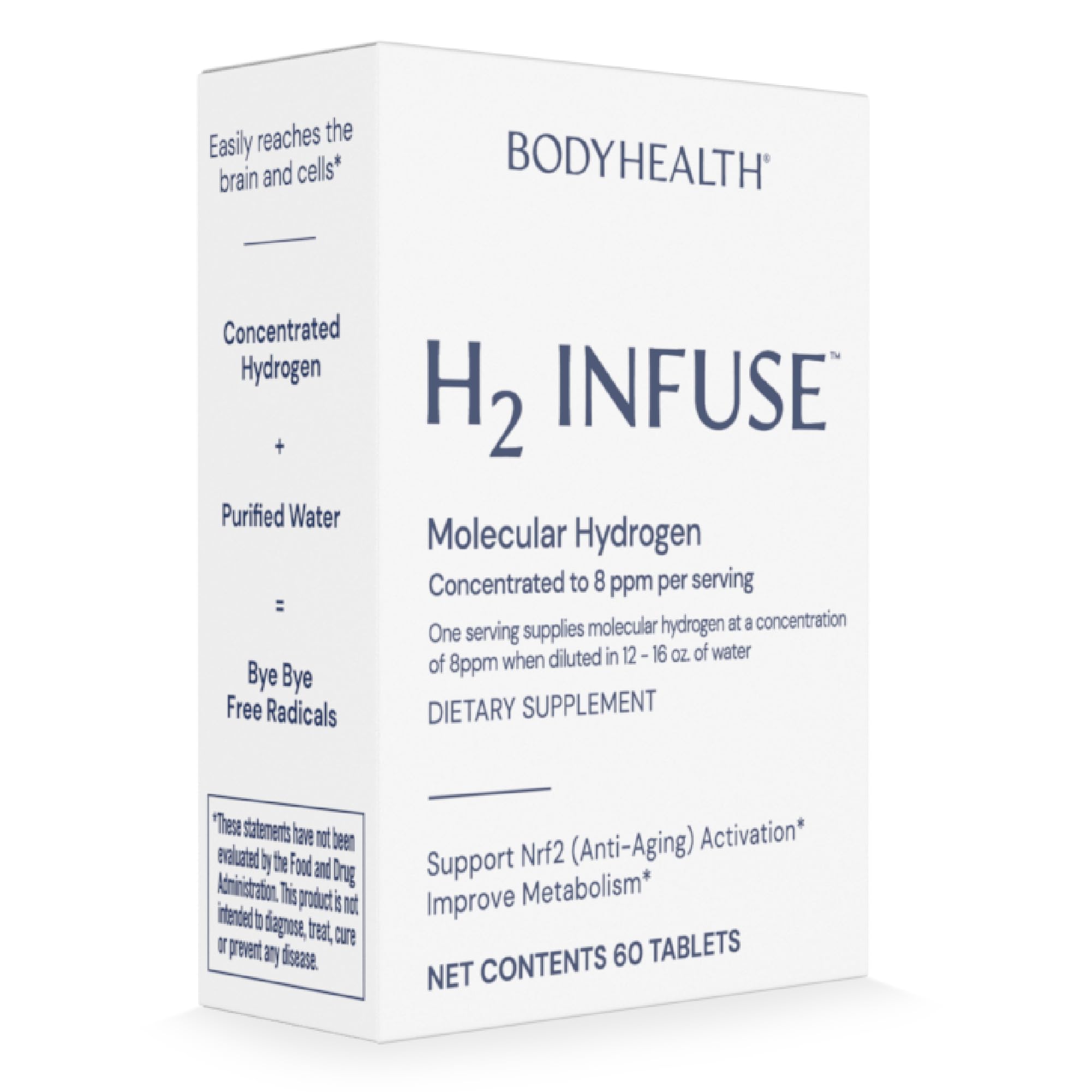 Molecular hydrogen tablets for wellness