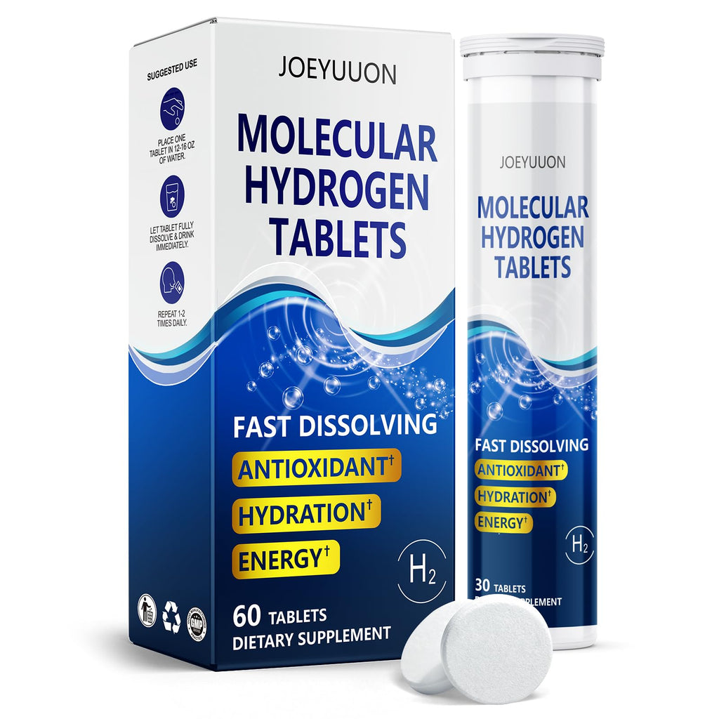 Molecular hydrogen tablets for wellness
