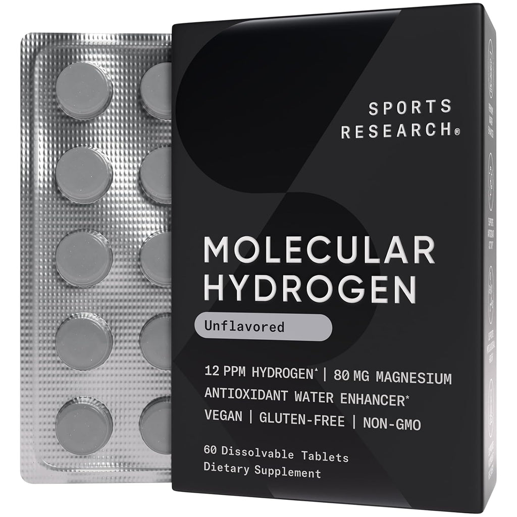 Molecular hydrogen water tablets for hydration
