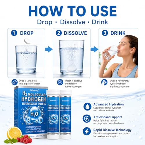 MolecularHydrogen tablets for hydration support