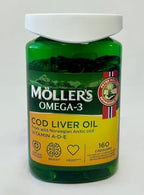 Moller's Omega-3 fish oil capsules