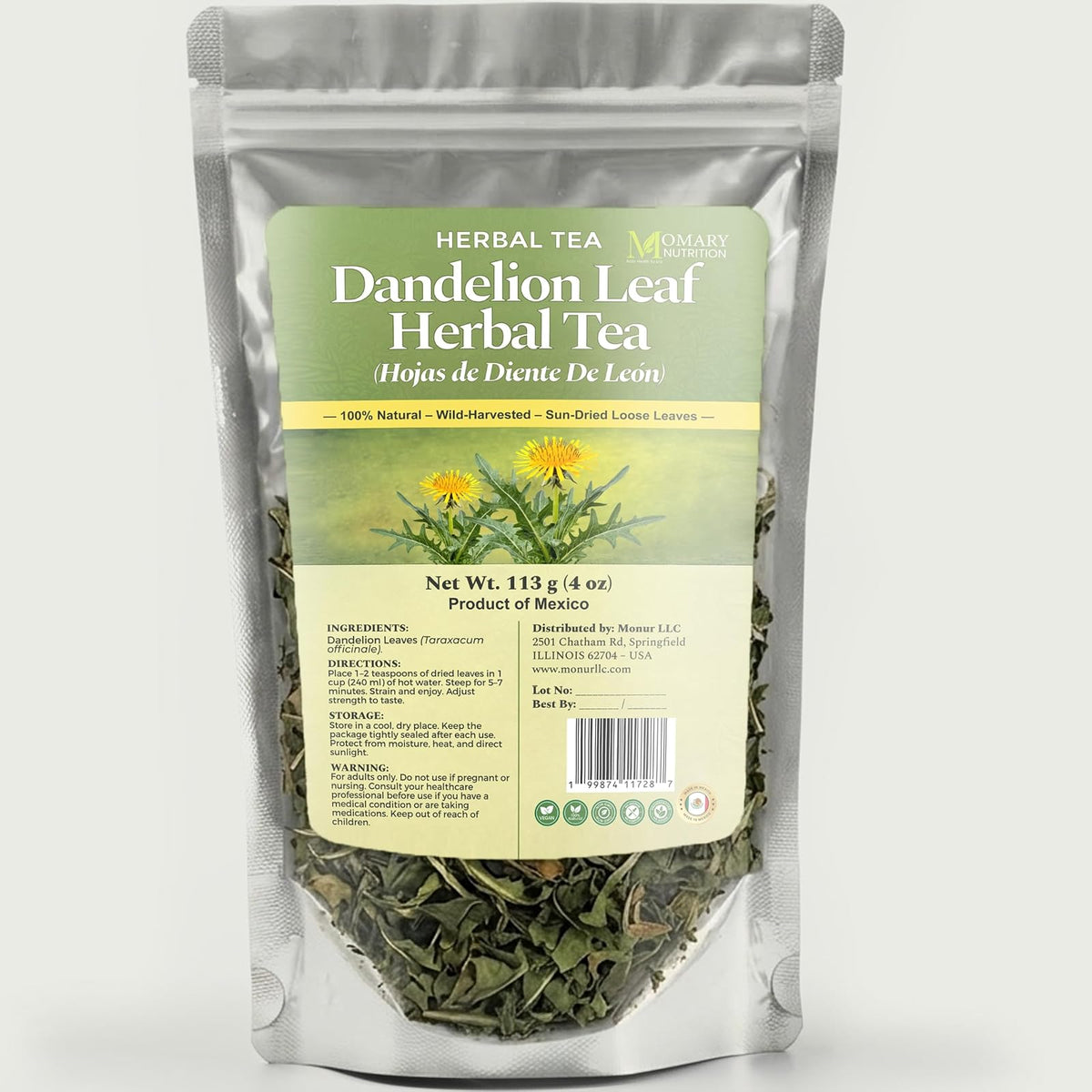 MOMARY NUTRITION dandelion leaf tea