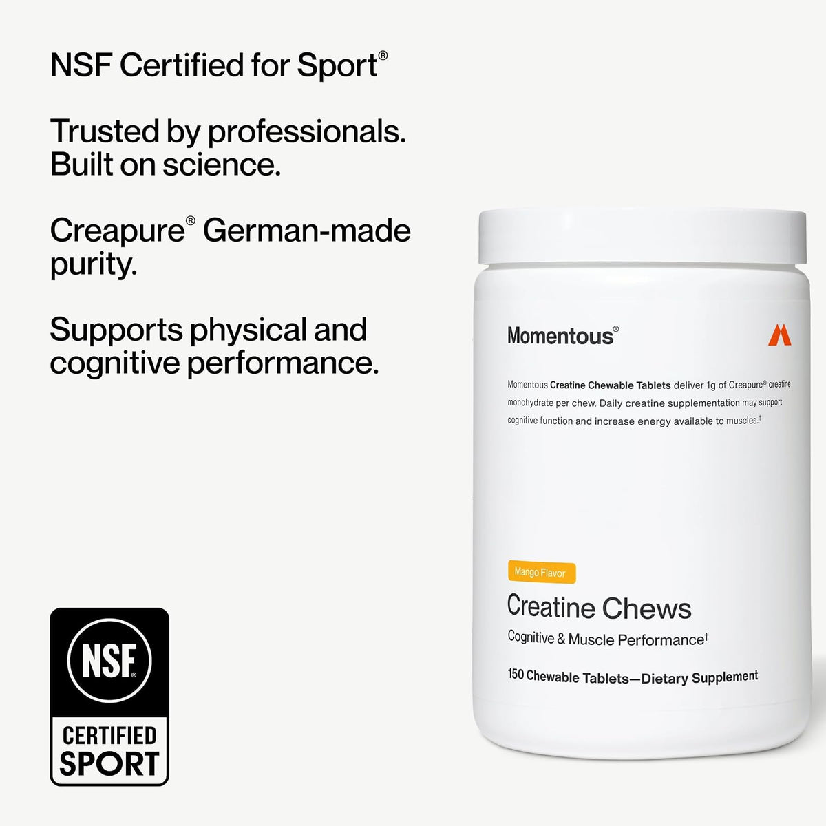 Momentous creatine for performance boost