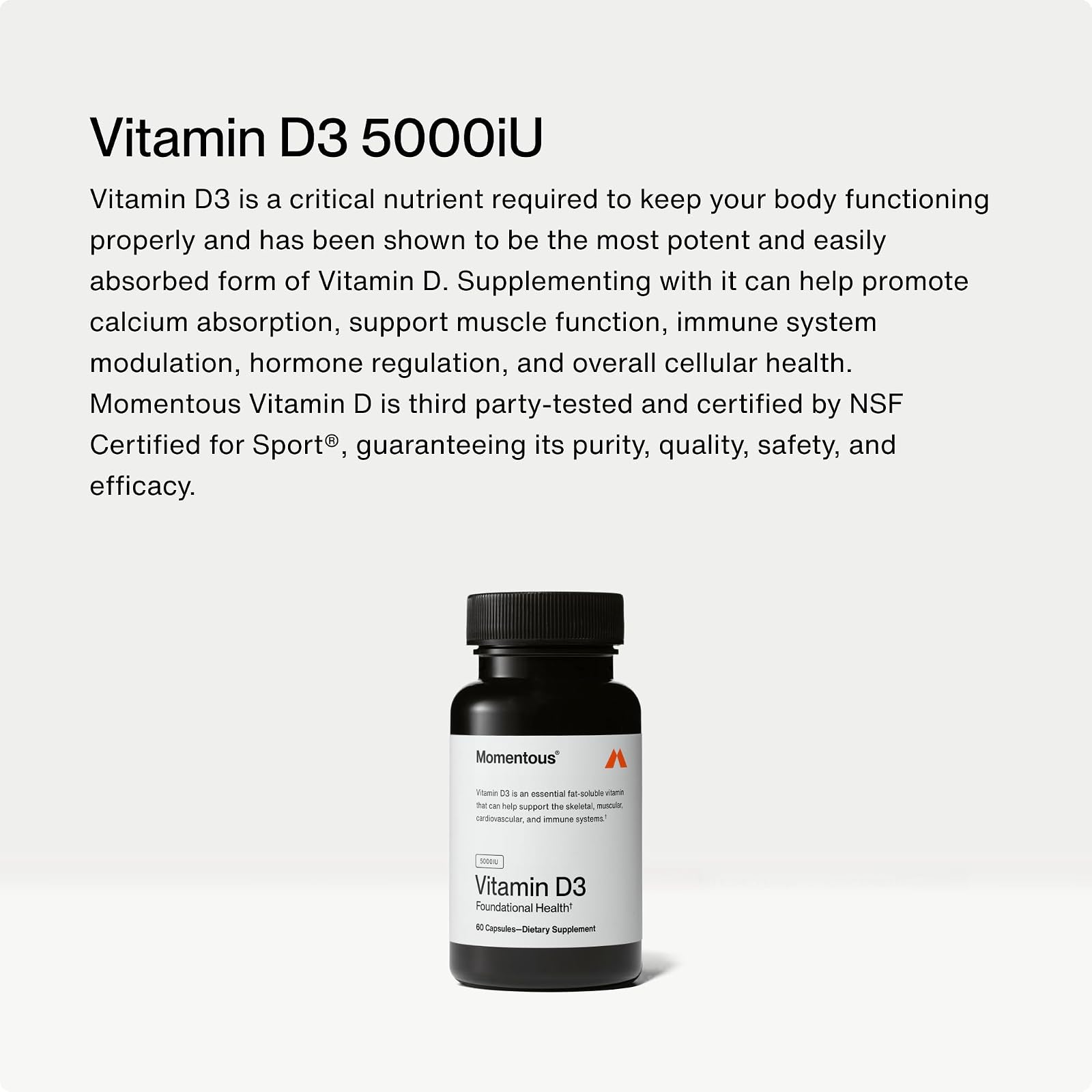 Momentous vitamin D3 5000 IU benefits
